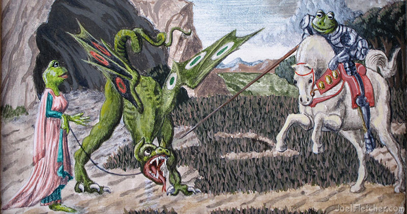 Saint Frog and the Dragon